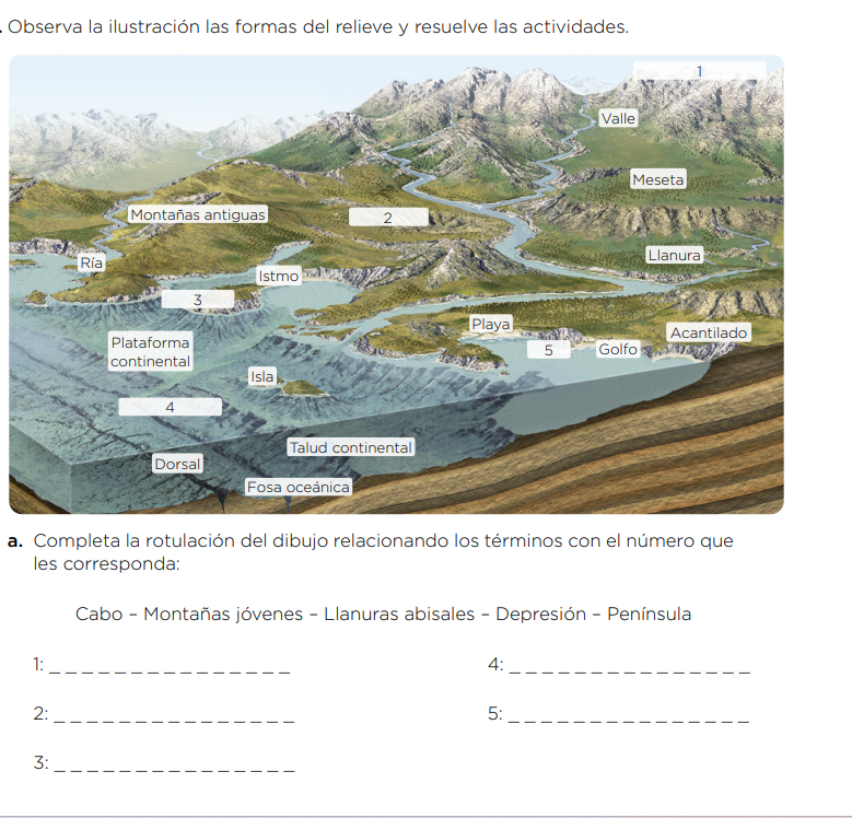 Tema 2: El relieve terrestre | encuentratuhistoria